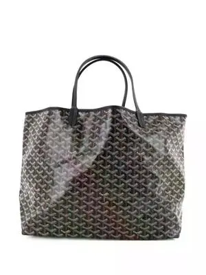 Goyard Saint Louis Coated Canvas Gm Tote Bag - Black