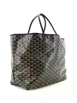 Goyard Saint Louis Coated Canvas Gm Tote Bag - Black