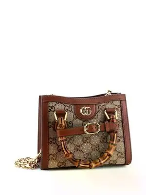 Gucci Diana Mini Gg Canvas Tote Bag - Brown