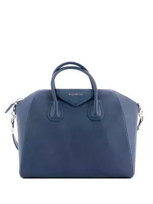 Givenchy Antigona Bag Leather Medium Satchel - Blue