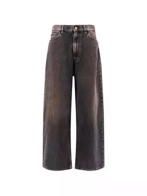 3x1 Wide-leg Skater Jeans - Grey