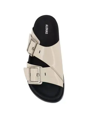 ALOHAS Adjustable Strap Leather Sandals