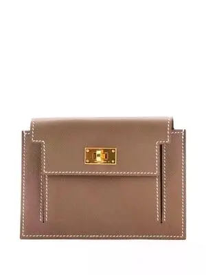 Hermès Kelly Pocket Compact Wallet Epsom Small Wallets - Brown