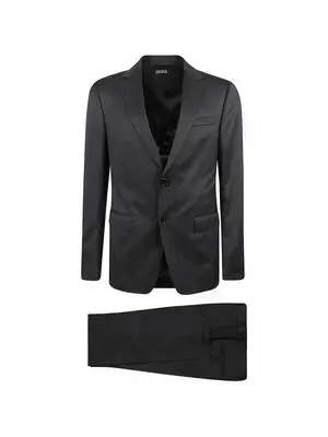 Zegna Pinstripe Suit - Grey