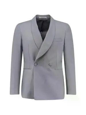 Tagliatore Merrill Double-breasted Wool Blazer - Grey