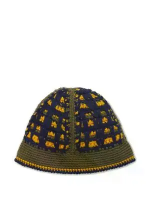 NICHOLAS DALEY Crocheted Bucket Hat - Green