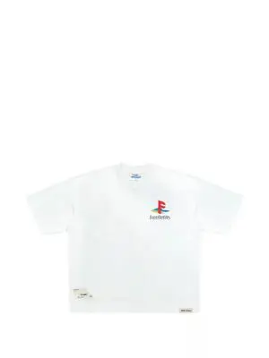 FREE REFILLS Fade Wash Logo T-shirt - White