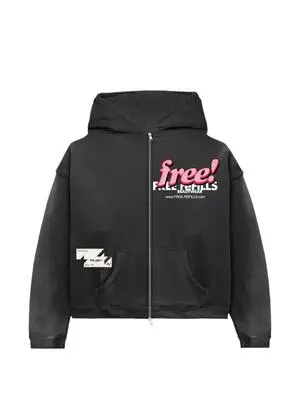 FREE REFILLS Tabloid Graphic Hoodie - Black
