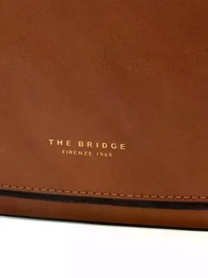 THE BRIDGE Top Handle Leather Mini Clutch - Brown