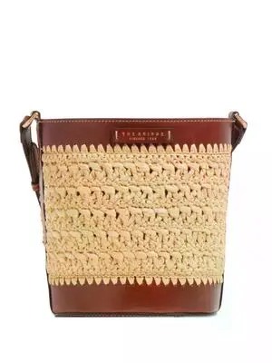 THE BRIDGE Raffia Bucket Bag - Neutrals