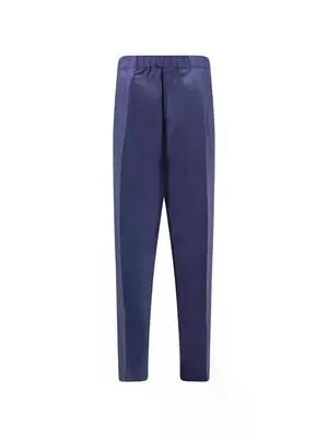 LANEUS Elastic-waistband Trousers - Blue