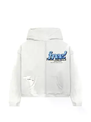 FREE REFILLS Tabloid Graphic Hoodie - White
