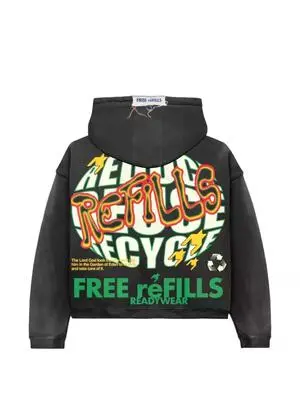 FREE REFILLS Logo Zip-up Hoodie