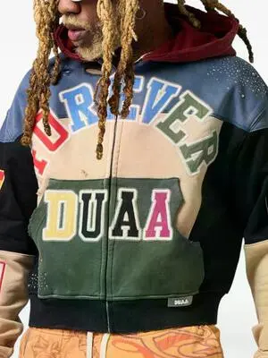 DUAA Patchwork Appliqué Hoodie