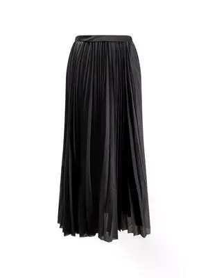 R2W Arissto Pleated Maxi Skirt - Black