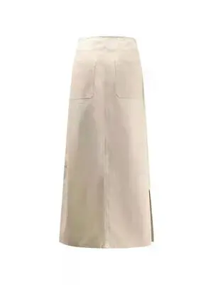 R2W Beige Pleated Skirt