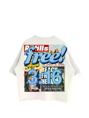 FREE REFILLS Tabloid Graphic T-shirt - Neutrals