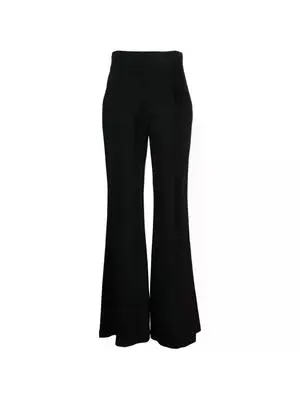 Elie Saab High-waisted Flared Trousers - Black