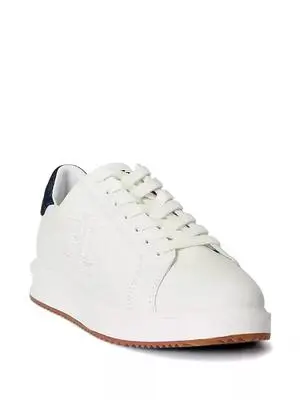 Ralph Lauren Logo-embossed Sneakers - White