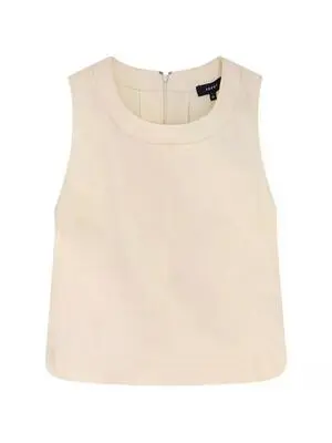 Soeur Sleeveless Round-neck Top - Neutrals
