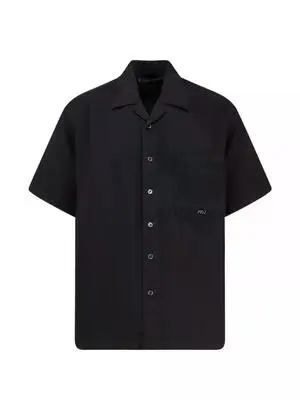 MASSIMO OSTI STUDIO Bowling-collar Shirt - Black