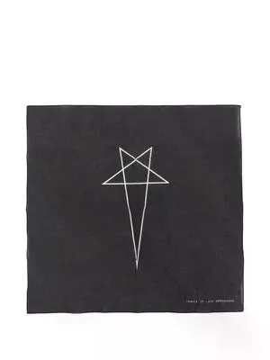 Rick Owens Printed Scarf - Black