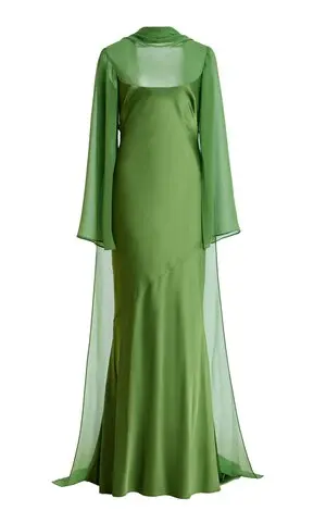 Significant Other Devlyn Sheer-overlay Gown
