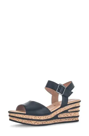 Gabor Ankle Strap Wedge Sandal