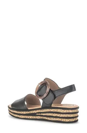 Gabor Ankle Strap Wedge Sandal