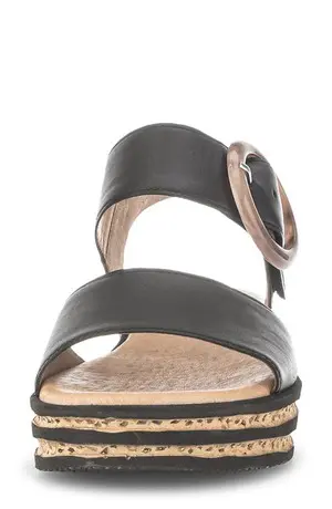 Gabor Ankle Strap Wedge Sandal