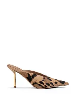 LE SILLA Clivage Leopard-print Mules - Neutrals