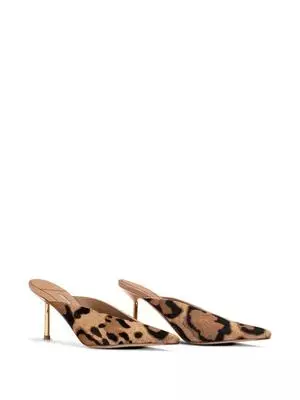 LE SILLA Clivage Leopard-print Mules