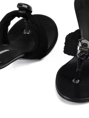LE SILLA Numa Embellishment Sandals - Black