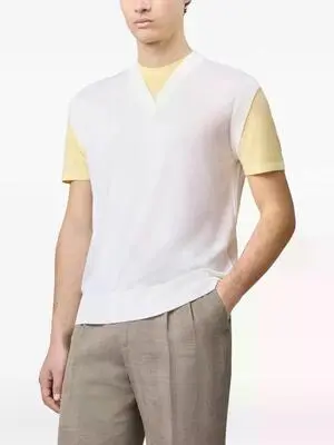 TOD'S Fake V-neck Layered T-shirt