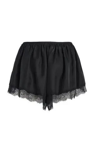 Ulla Johnson Georgina Silk Mini Shorts - Black