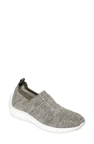 DAVID TATE Melrose Stretch Knit Sneaker - Taupe