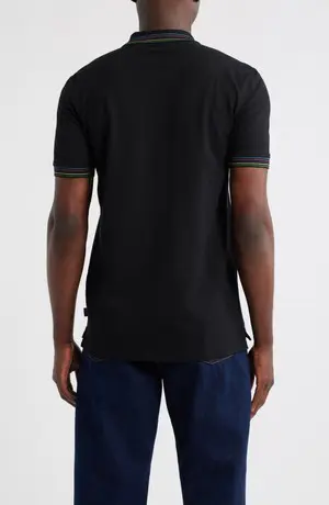 Paul Smith Tipped Stretch Cotton Polo