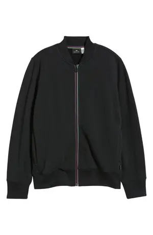 Paul Smith Sports Organic Cotton Zip Sweatshirt - Black