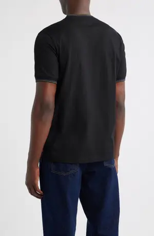 Paul Smith Sport Stripe Tipped Cotton T-shirt