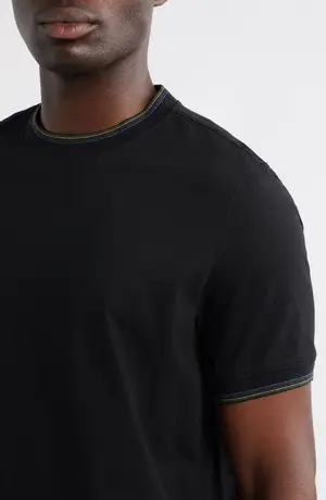 Paul Smith Sport Stripe Tipped Cotton T-shirt