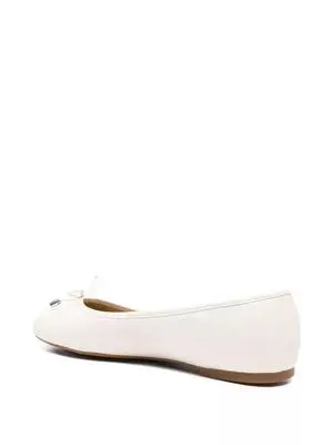 Ralph Lauren Jayna Bow-detail Ballet Flats - Neutrals