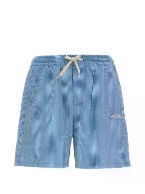 LES DEUX Striped Sea Swim Short - Blue