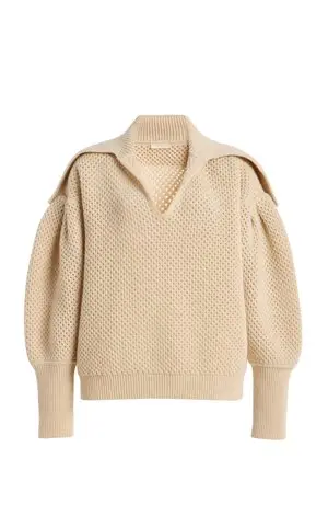 Ulla Johnson Lila Knitted Wool Pullover - Off-white