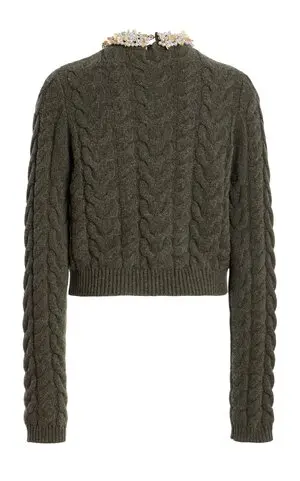 Ulla Johnson Marlie Embellished Wool-cashmere Pullover