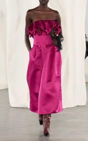 Ulla Johnson Cosima Satin Midi Dress