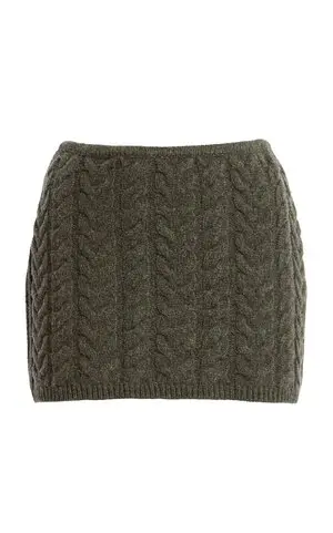 Ulla Johnson Lola Wool-cashmere Mini Skirt - Dark Grey