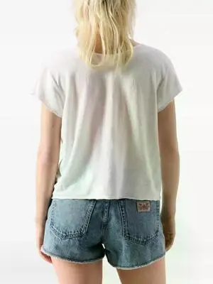 American Vintage Round-neck Short-sleeve Linen T-shirt