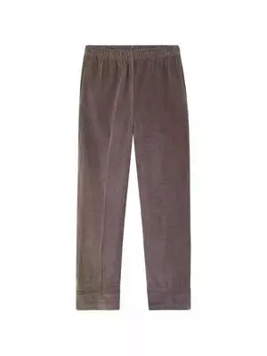 American Vintage Padow Corduroy Straight Cotton Trousers - Brown