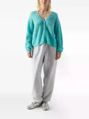 American Vintage Wool V-neck Cardigan - Blue