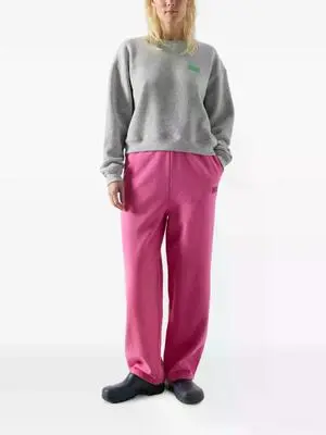 American Vintage Plizzy Logo-detail Track Pants - Pink